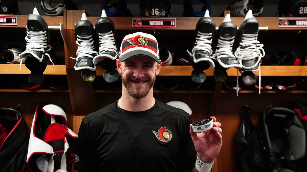 Austin Watson Scores his 100th Career Point in his 400th Game Played ...